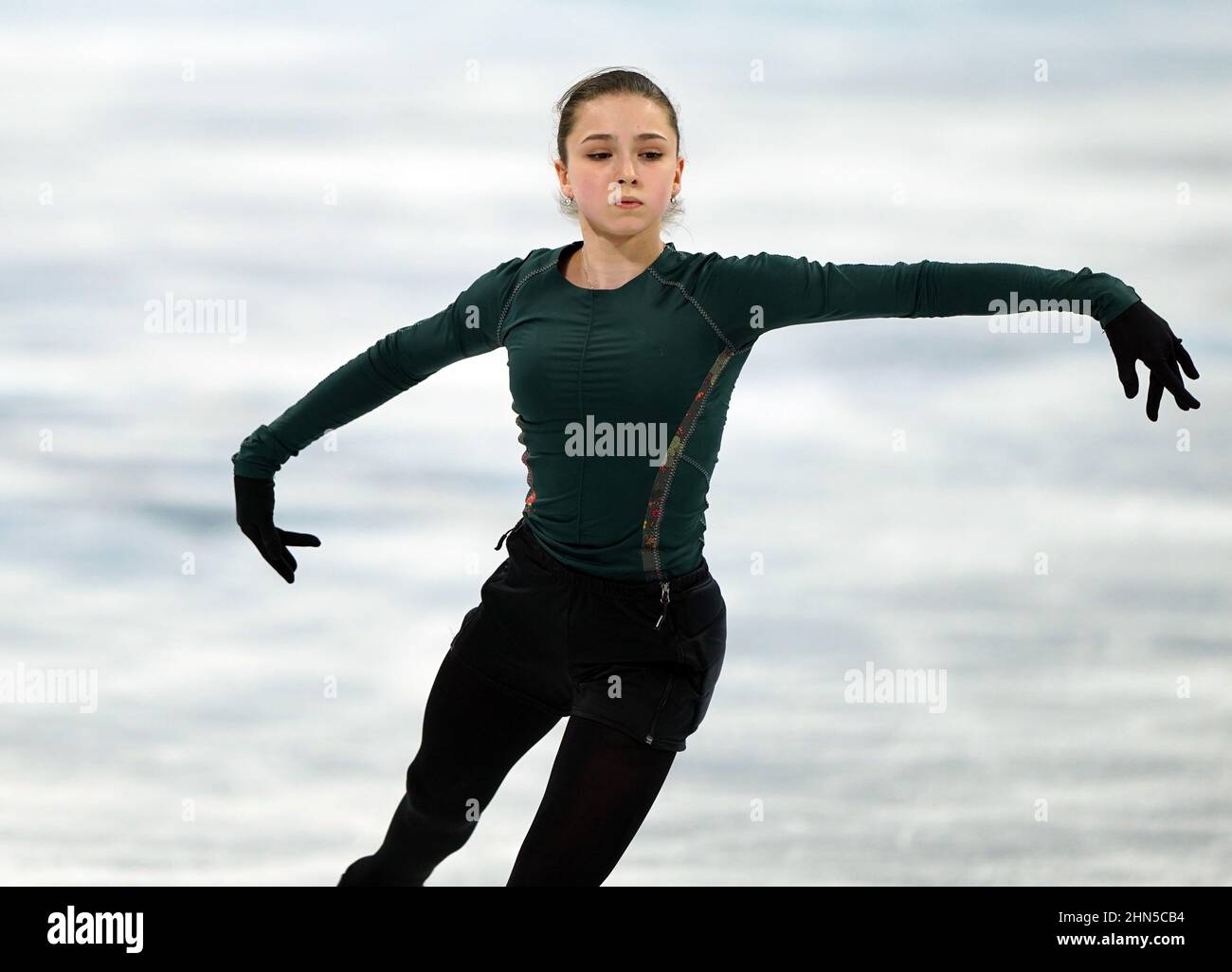 Russian Olympic Committee's Kamila Valieva during the Figure Skating ...