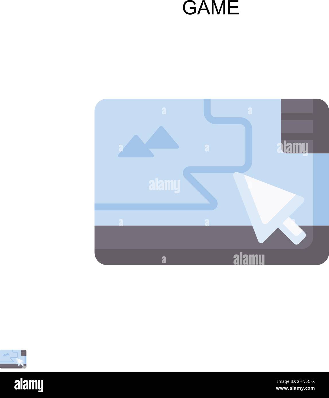 Game Simple vector icon. Illustration symbol design template for web ...
