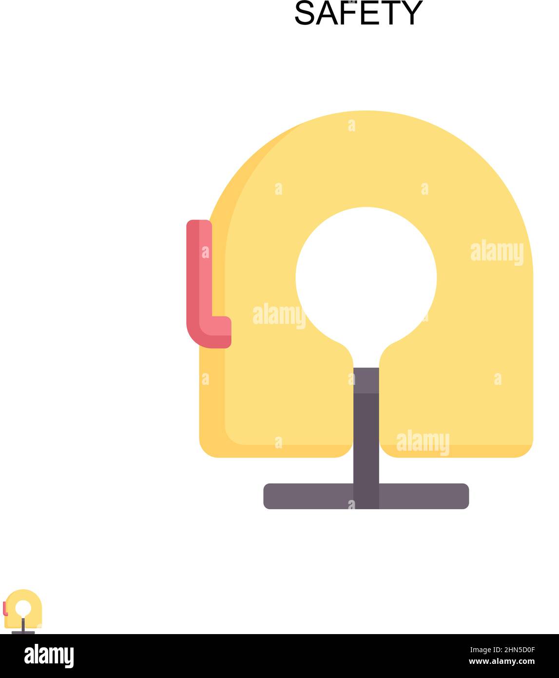 Safety Simple vector icon. Illustration symbol design template for web ...
