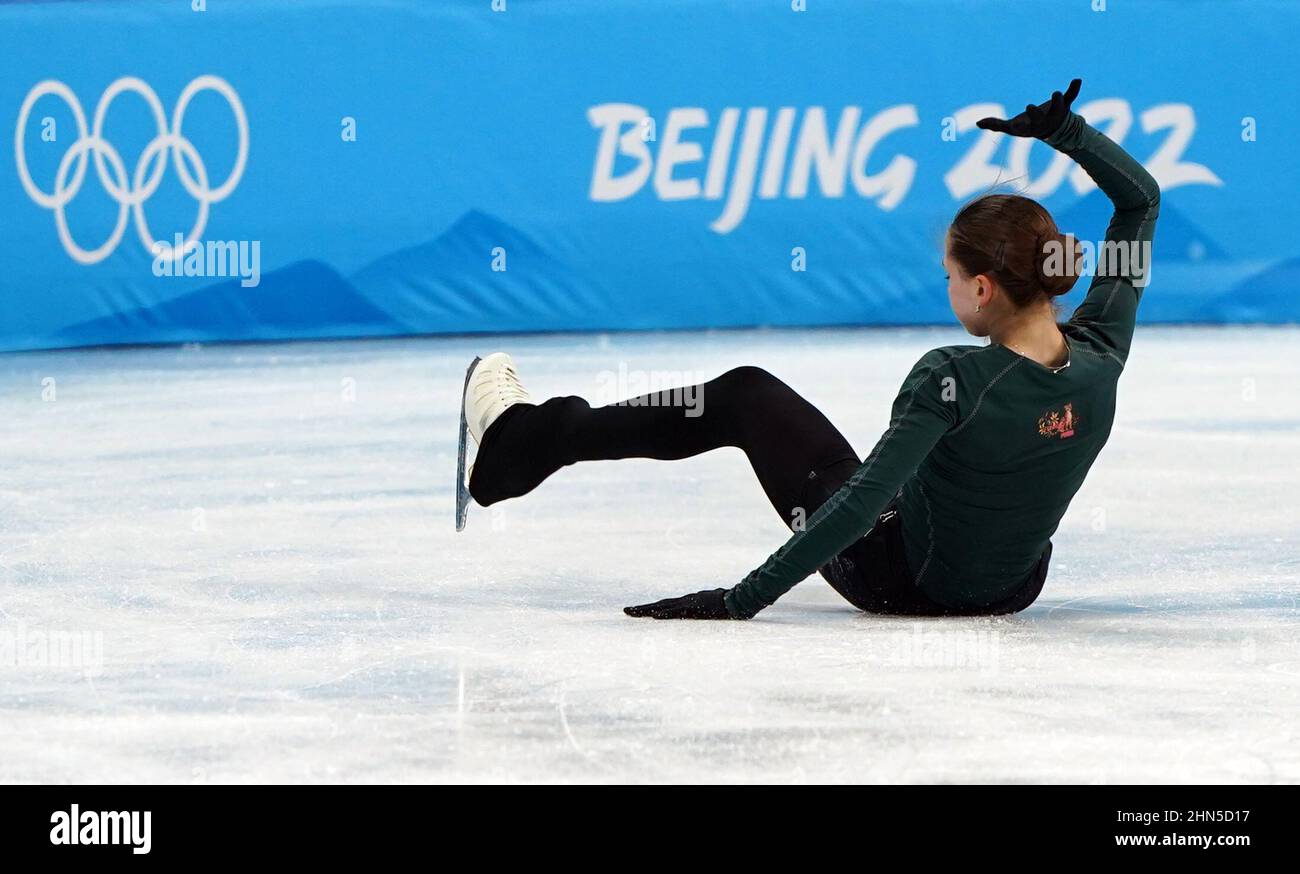 Russian Olympic Committee's Kamila Valieva during the Figure Skating ...