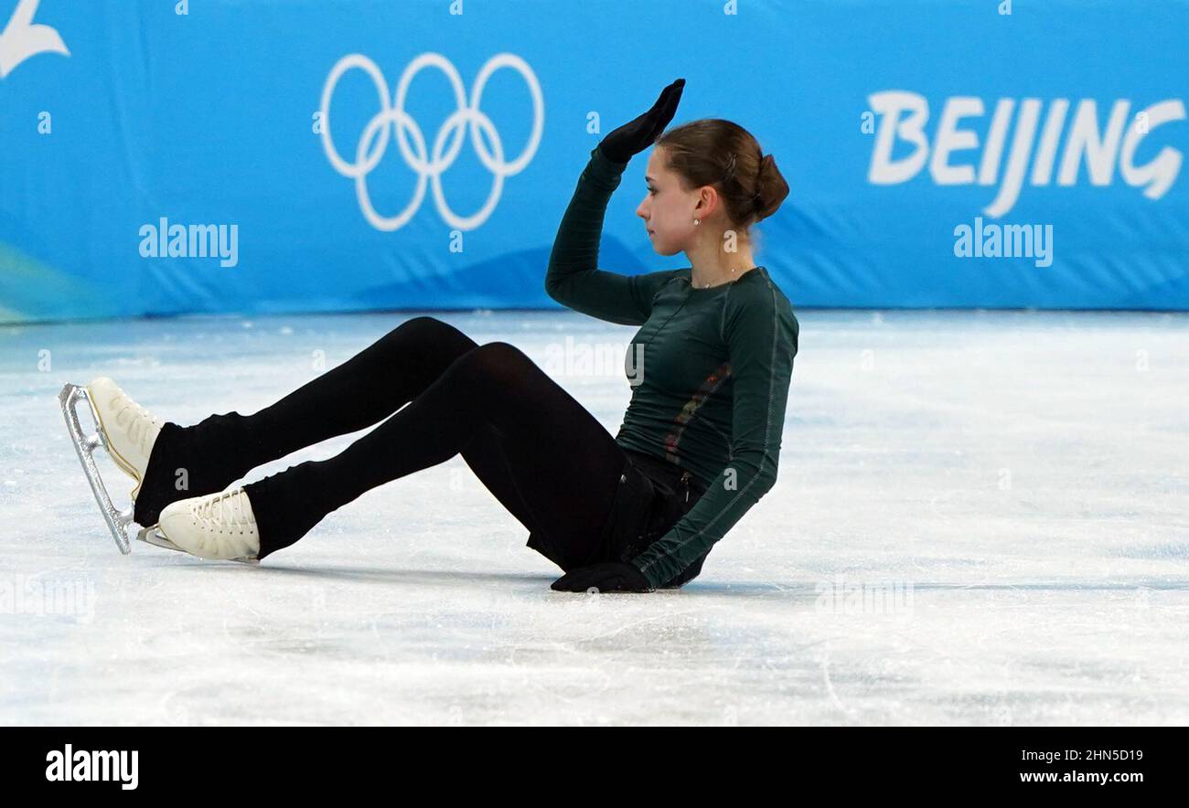 Russian Olympic Committee's Kamila Valieva during the Figure Skating ...