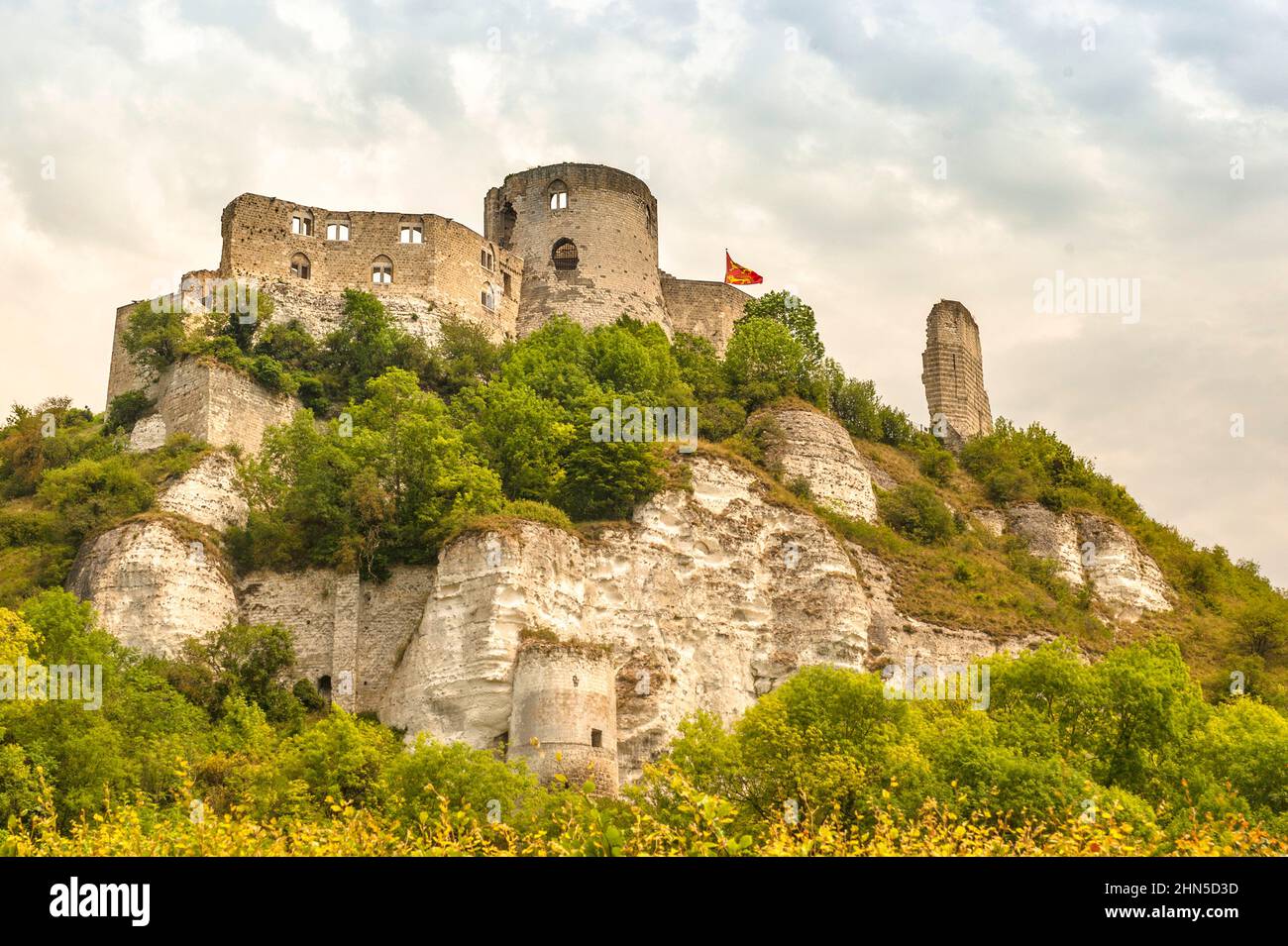 Château Gaillard is a medieval castle erected by Richard the Lion-Heart above Les Andelys on the ...