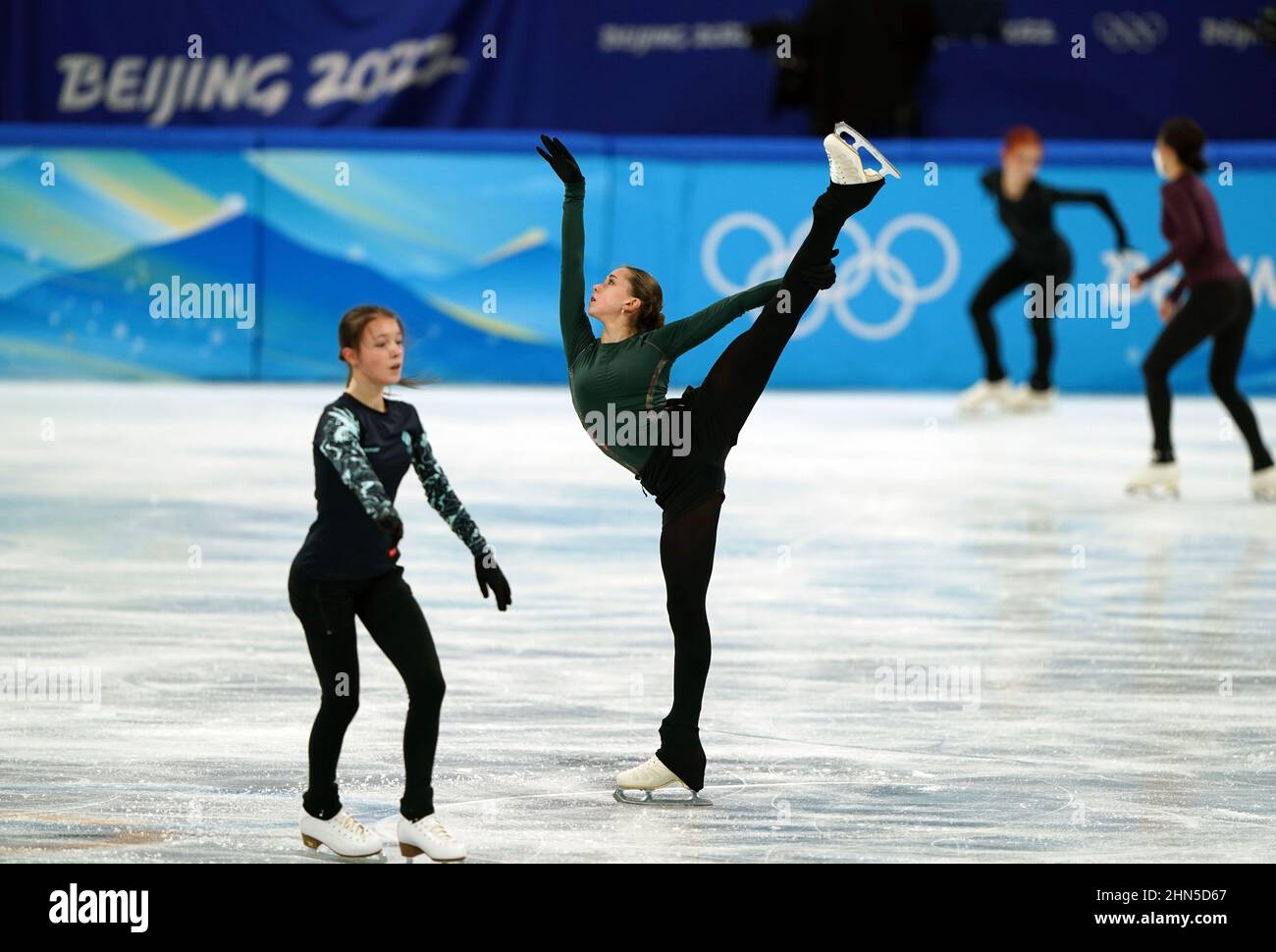 Russian Olympic Committee's Kamila Valieva during the Figure Skating ...