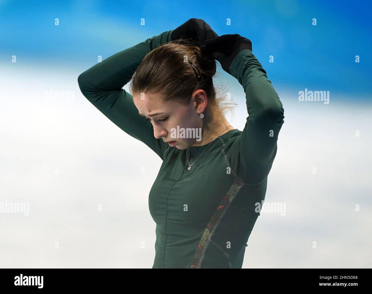 Russian Olympic Committee's Kamila Valieva during the Figure Skating ...