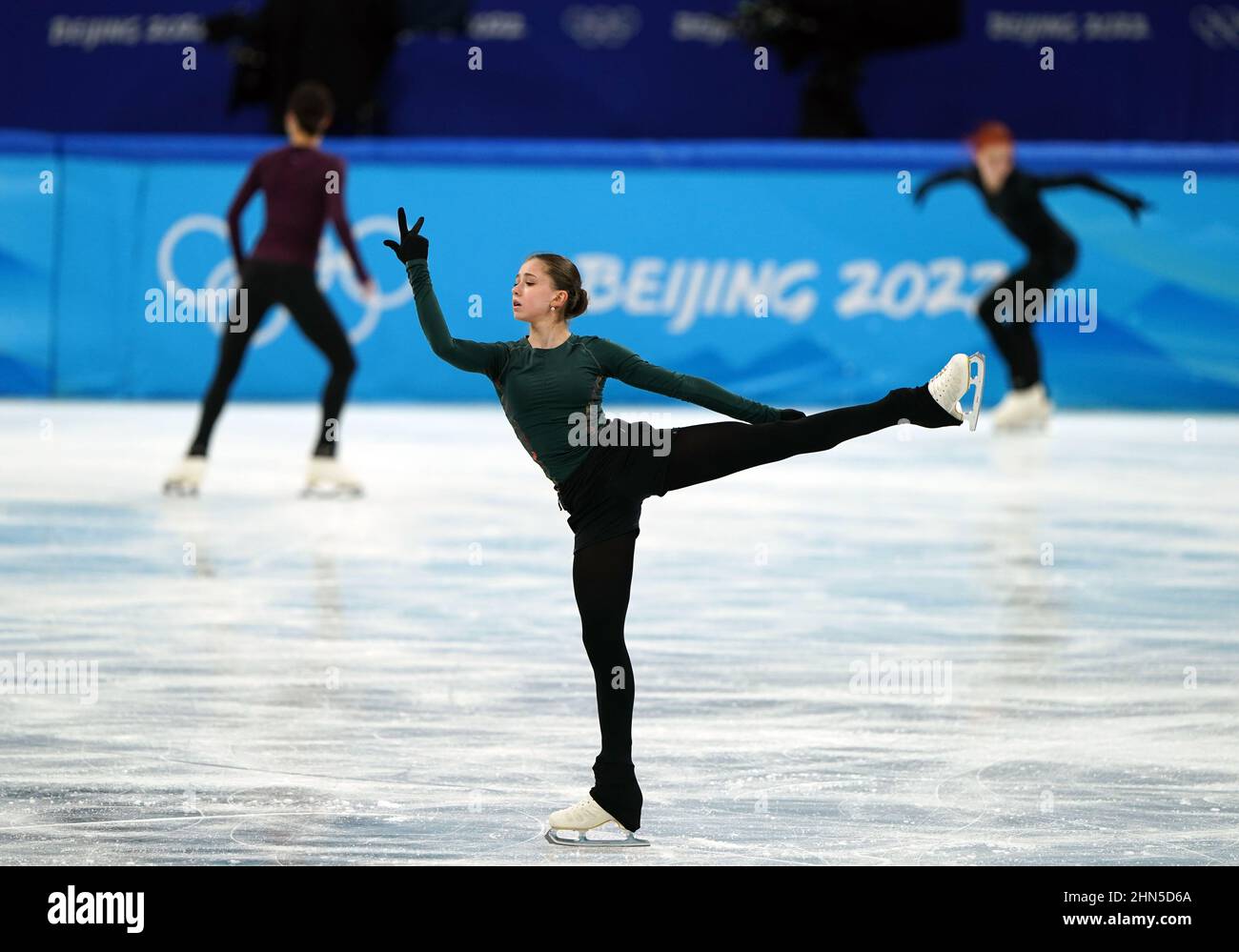 Russian Olympic Committee's Kamila Valieva during the Figure Skating ...