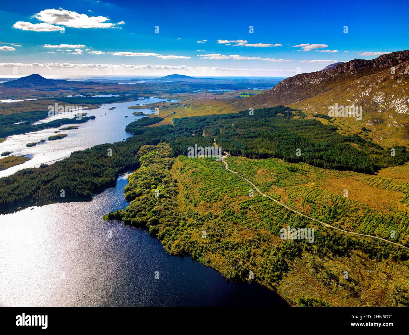 Pines island of derryclare lake hi-res stock photography and images - Alamy