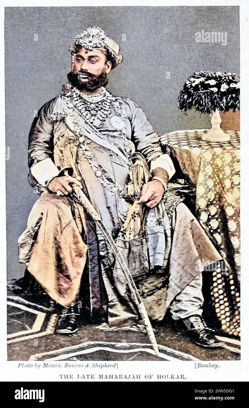 The late Maharajah of Holkar from the book ' The living races of ...