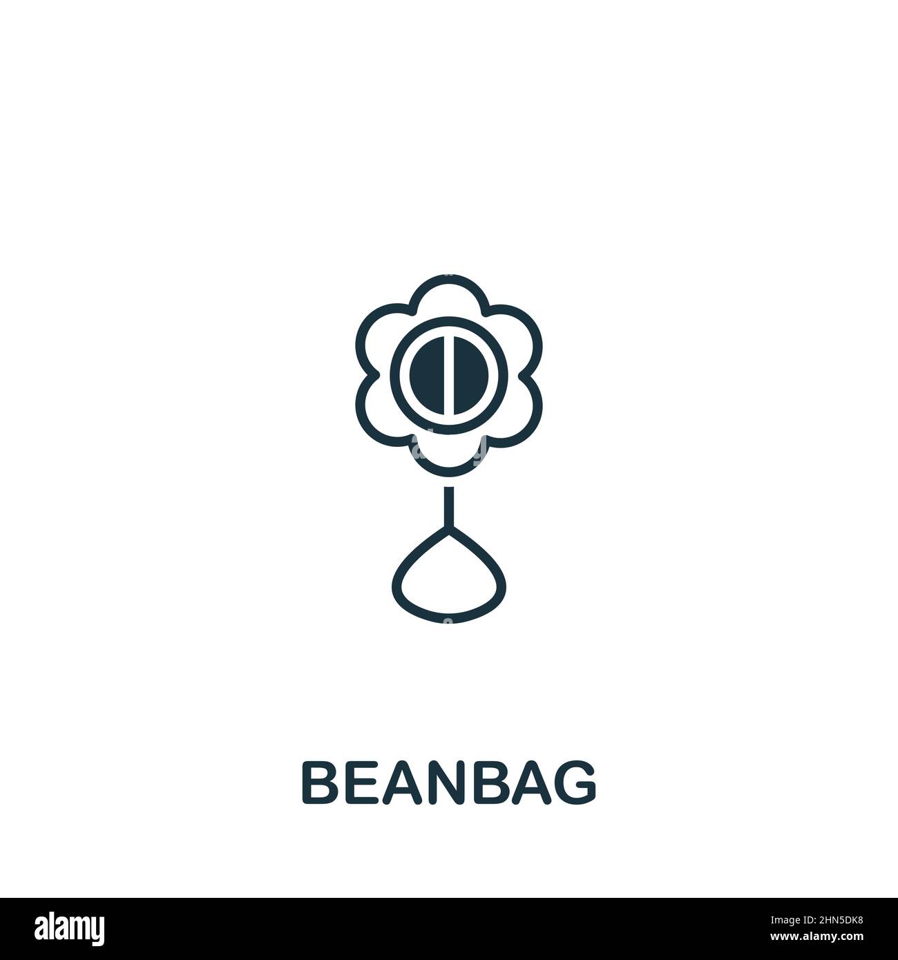 Beanbag icon. Monochrome simple Beanbag icon for templates, web design ...