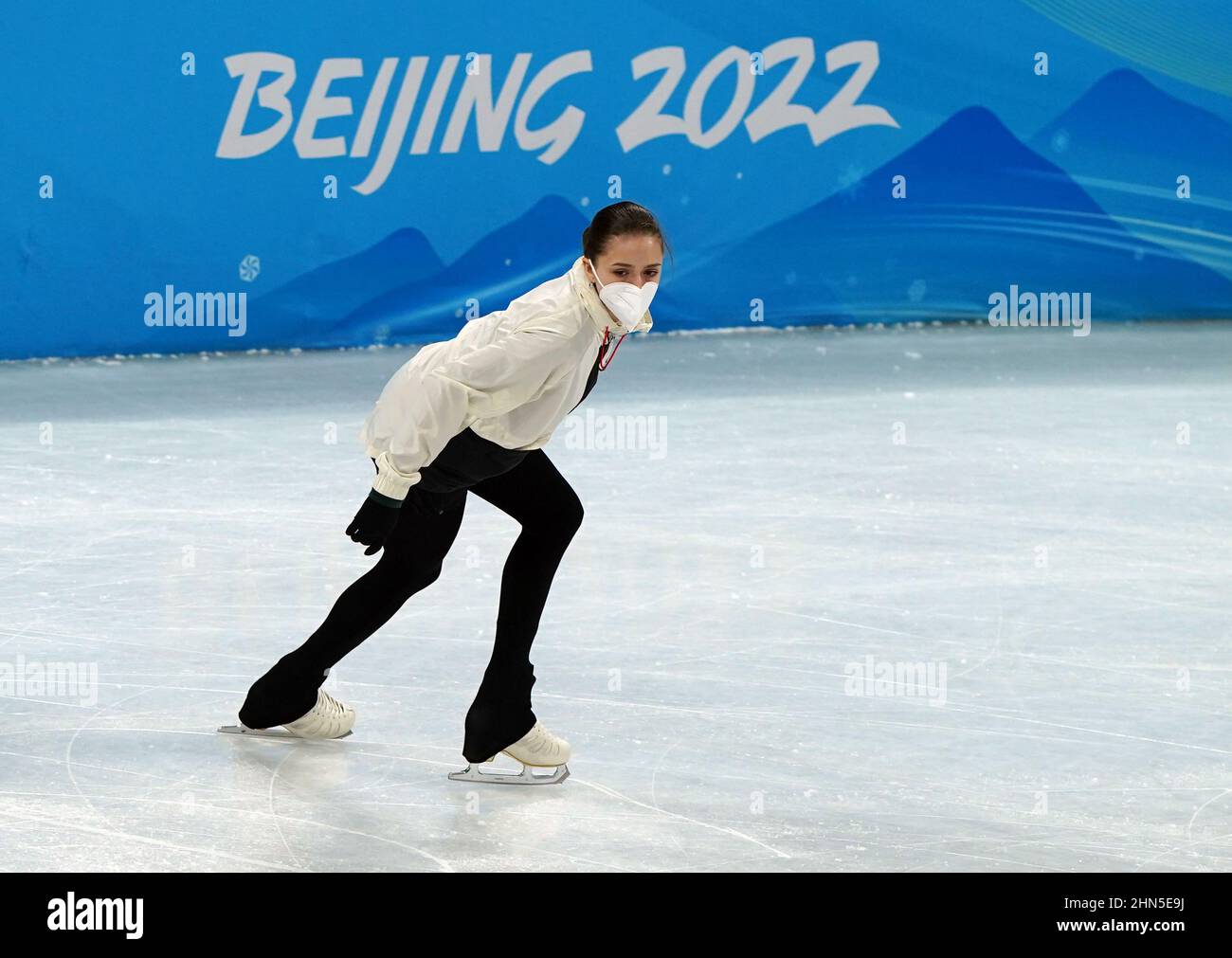 Russian Olympic Committee's Kamila Valieva during the Figure Skating ...