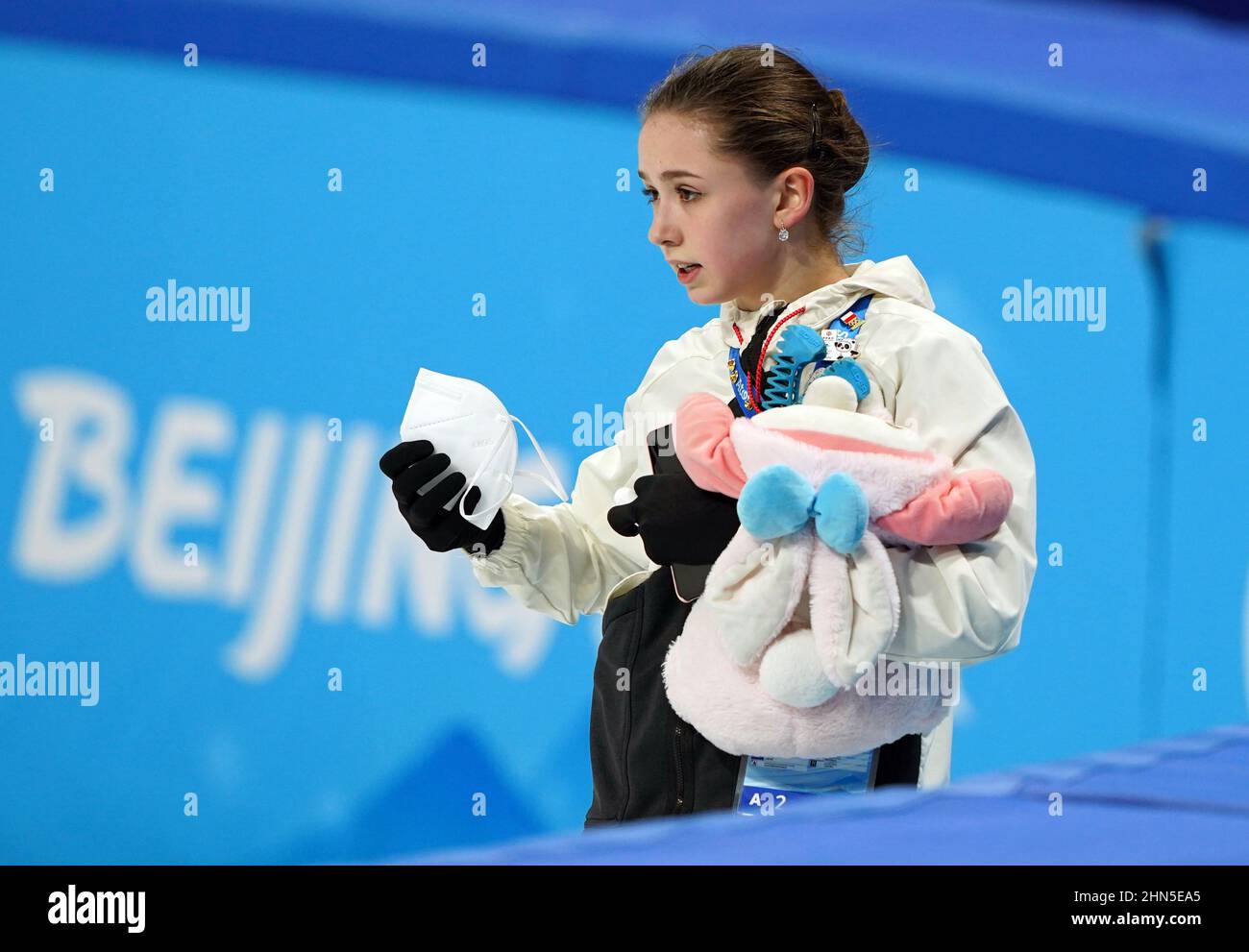 Russian Olympic Committee's Kamila Valieva during the Figure Skating ...