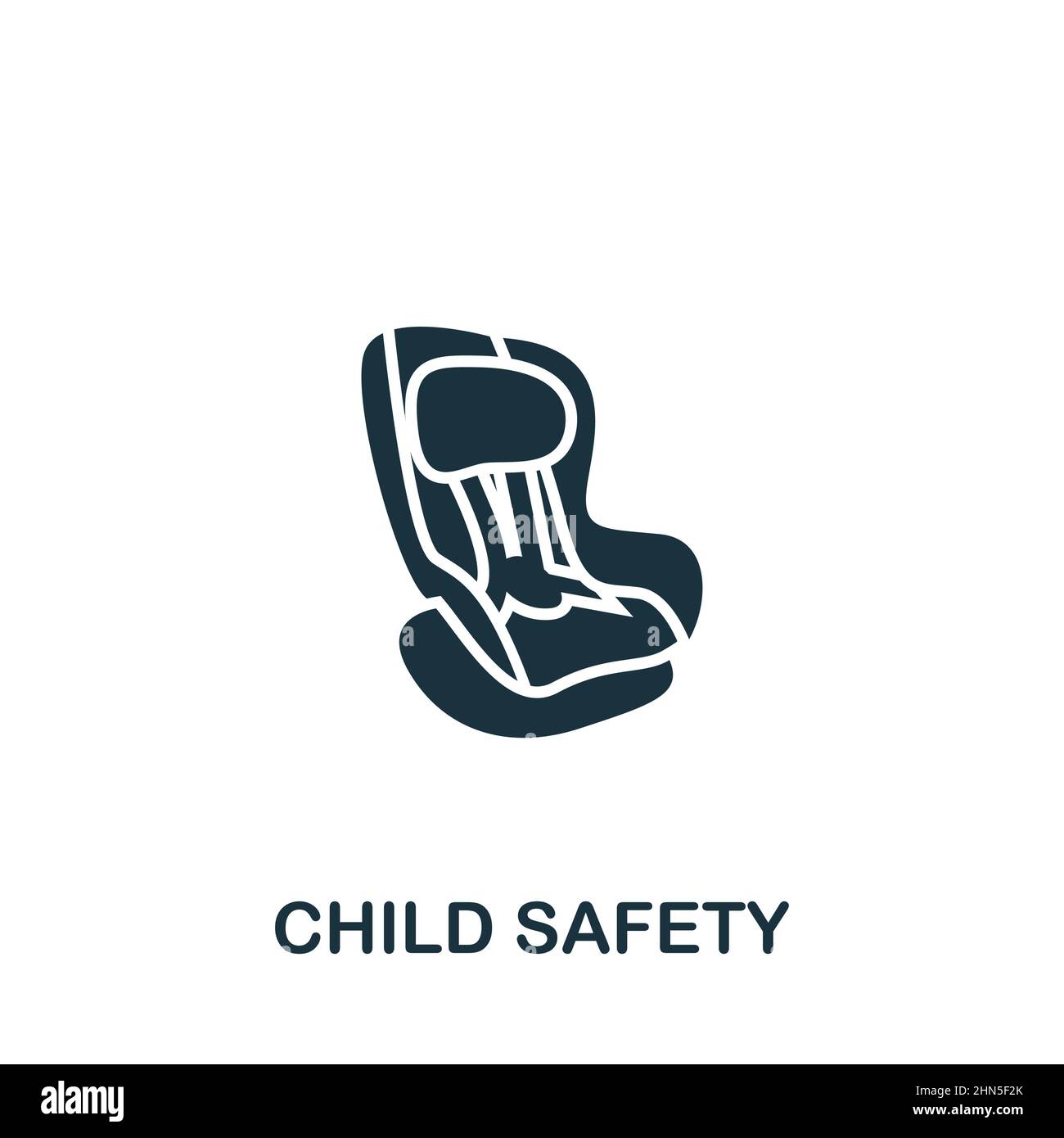 Child Safety icon. Monochrome simple Child Safety icon for templates ...