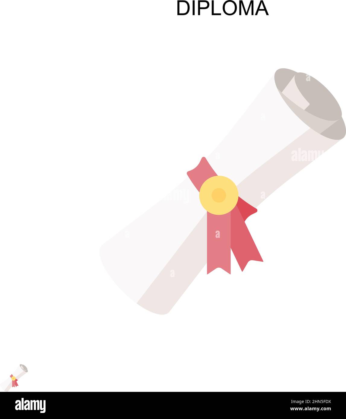 Gold graduation diploma design hi-res stock photography and images - Alamy