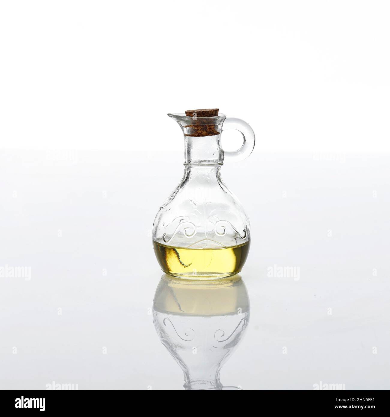 Olive Oil in Vintage Bottle, Isolated on White Stock Photo - Alamy