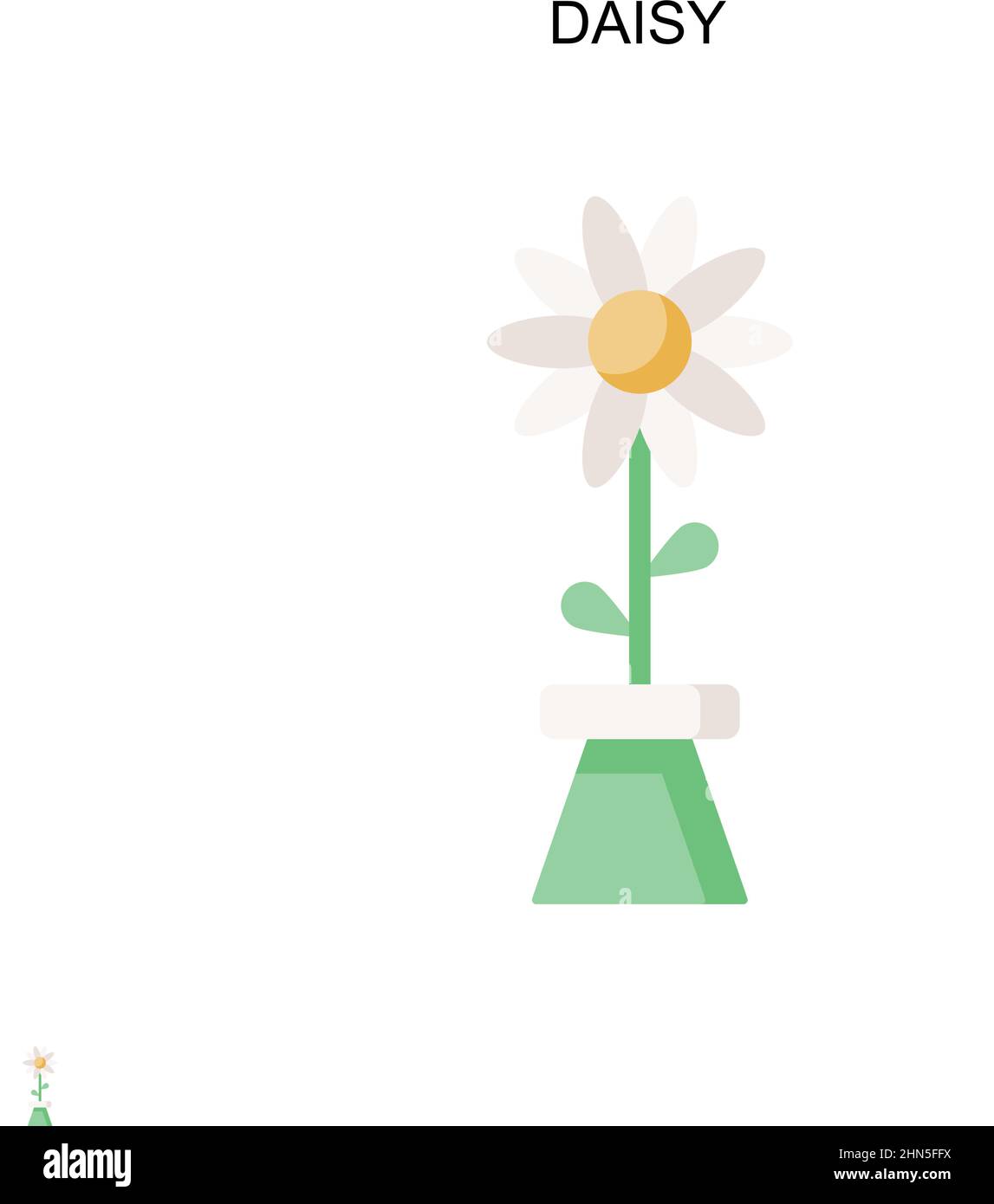 Daisy Simple vector icon. Illustration symbol design template for web ...