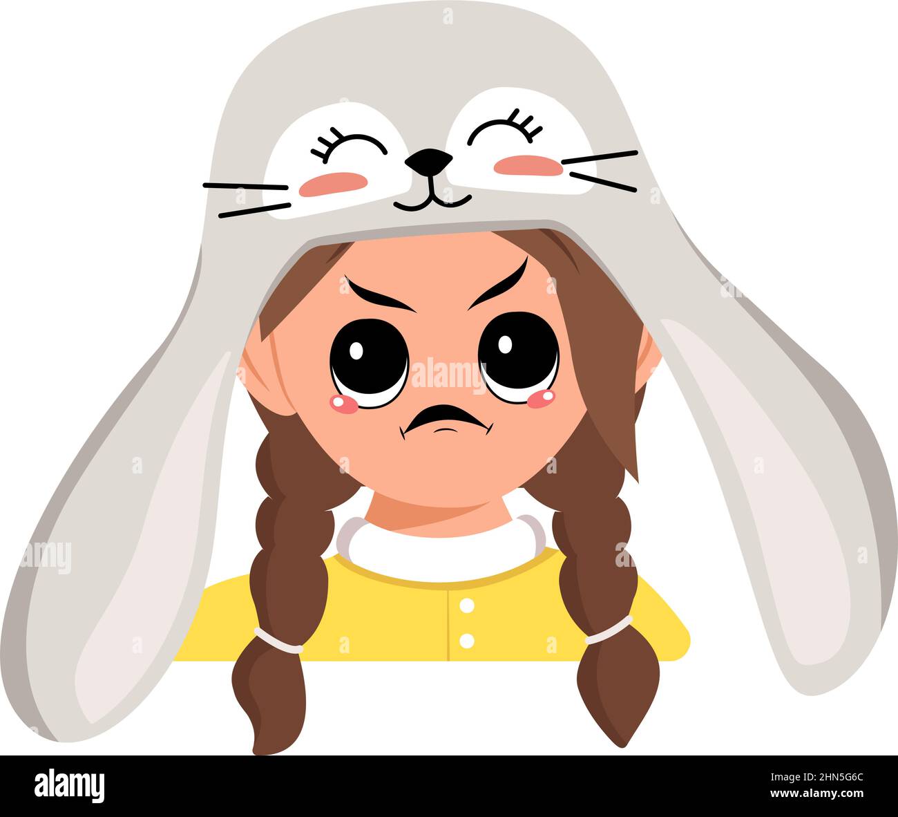 Cartoon illustration angry rabbit bunny hi-res stock photography and images - Alamy