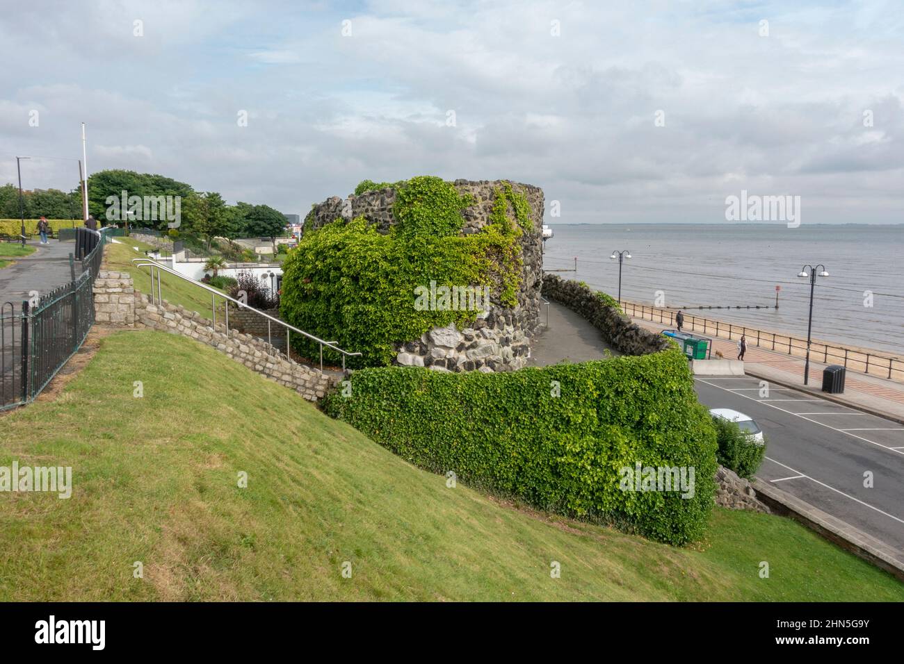 Ross Castle, a mock ruin built during the redevelopment of Pier Gardens ...