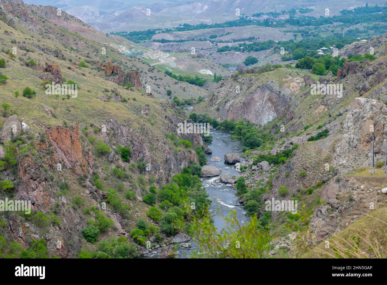 Beautiful mountain river runs in hi-res stock photography and images ...