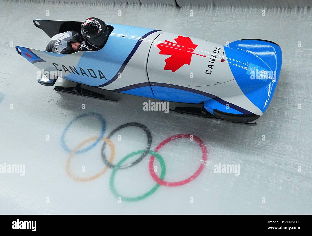 Yanqing, China. 14th Feb, 2022. Olympics, bobsleigh, two-man bobsleigh ...