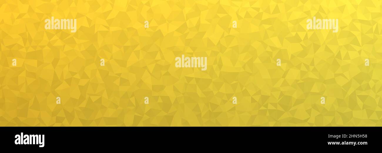 Abstract yellow low poly background as panorama header Stock Photo - Alamy