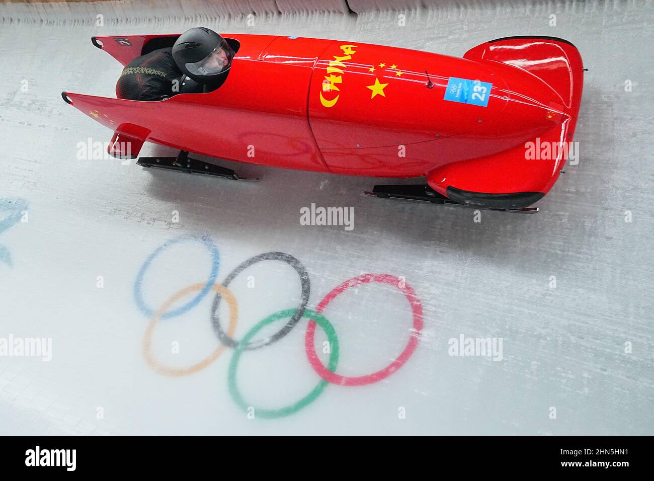 Yanqing, China. 14th Feb, 2022. Olympics, bobsleigh, two-man bobsleigh ...