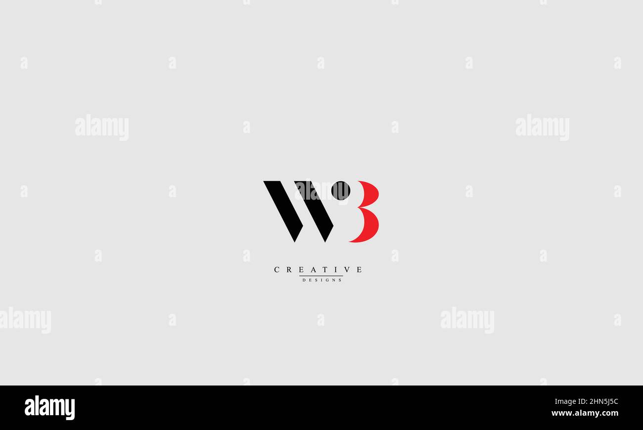 Alphabet wb icon hi-res stock photography and images - Alamy