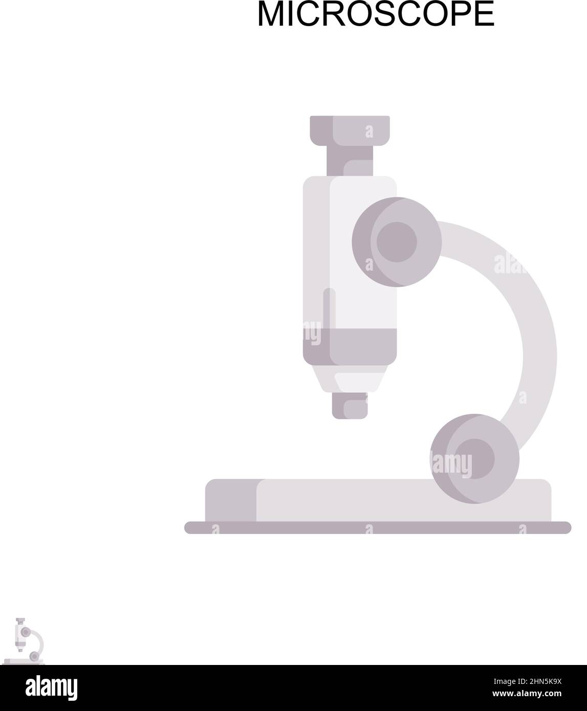 Microscope lab equipment icon vector Stock Vector Images - Alamy