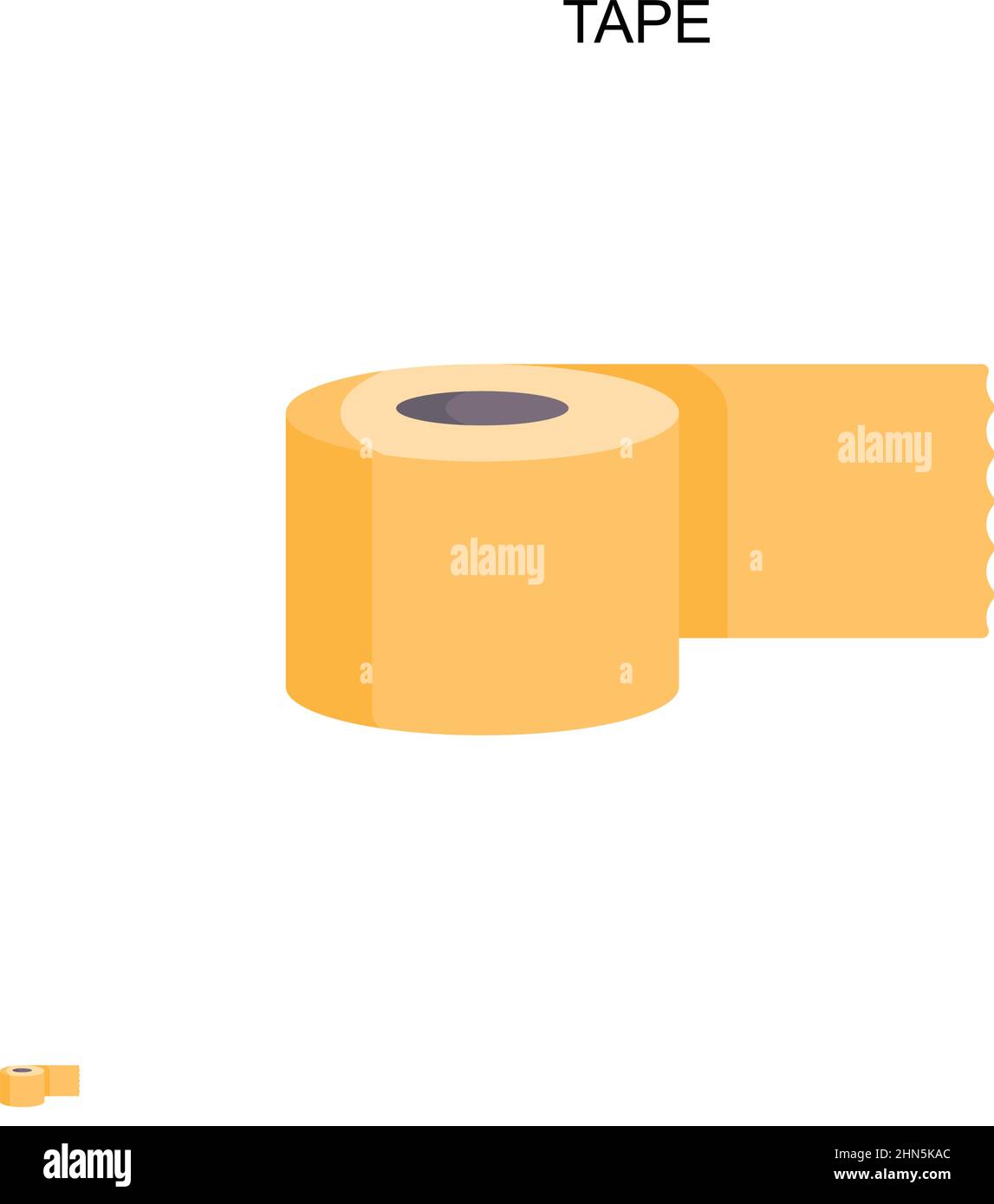 Tape Simple vector icon. Illustration symbol design template for web ...