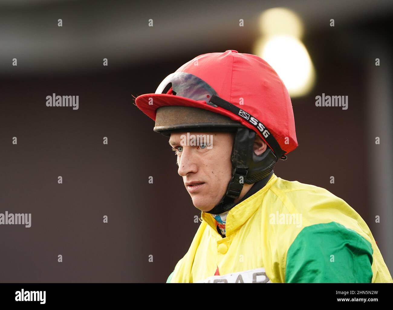 Jockey Jonathan England at Catterick Bridge Racecourse. Picture date ...