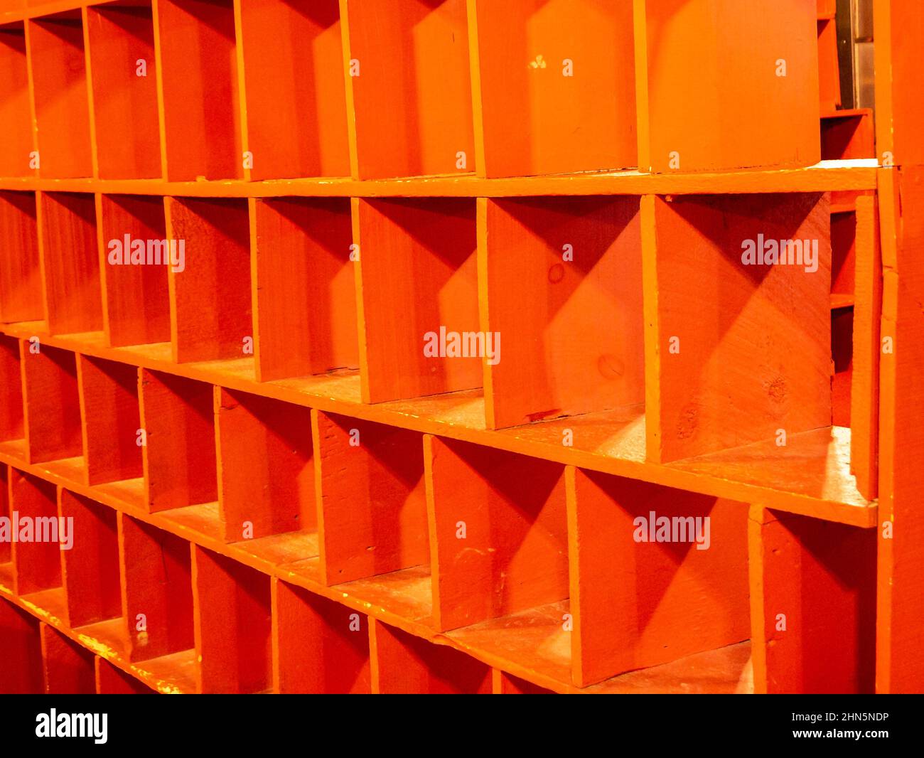 Empty Shoe Store Shelves
