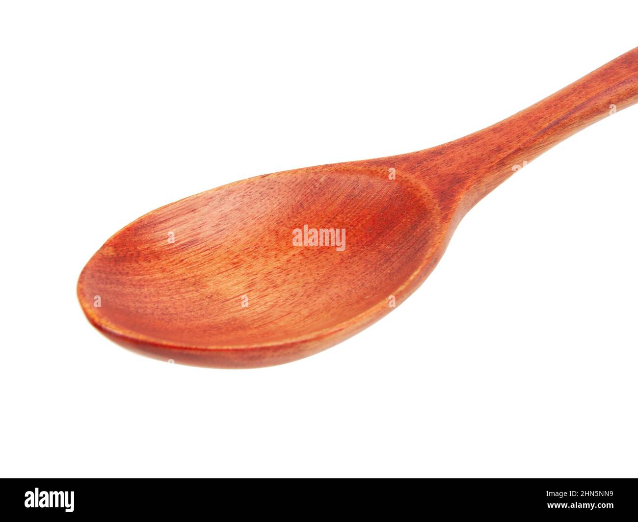 Vintage empty wooden spoon isolated on the white background Stock Photo ...