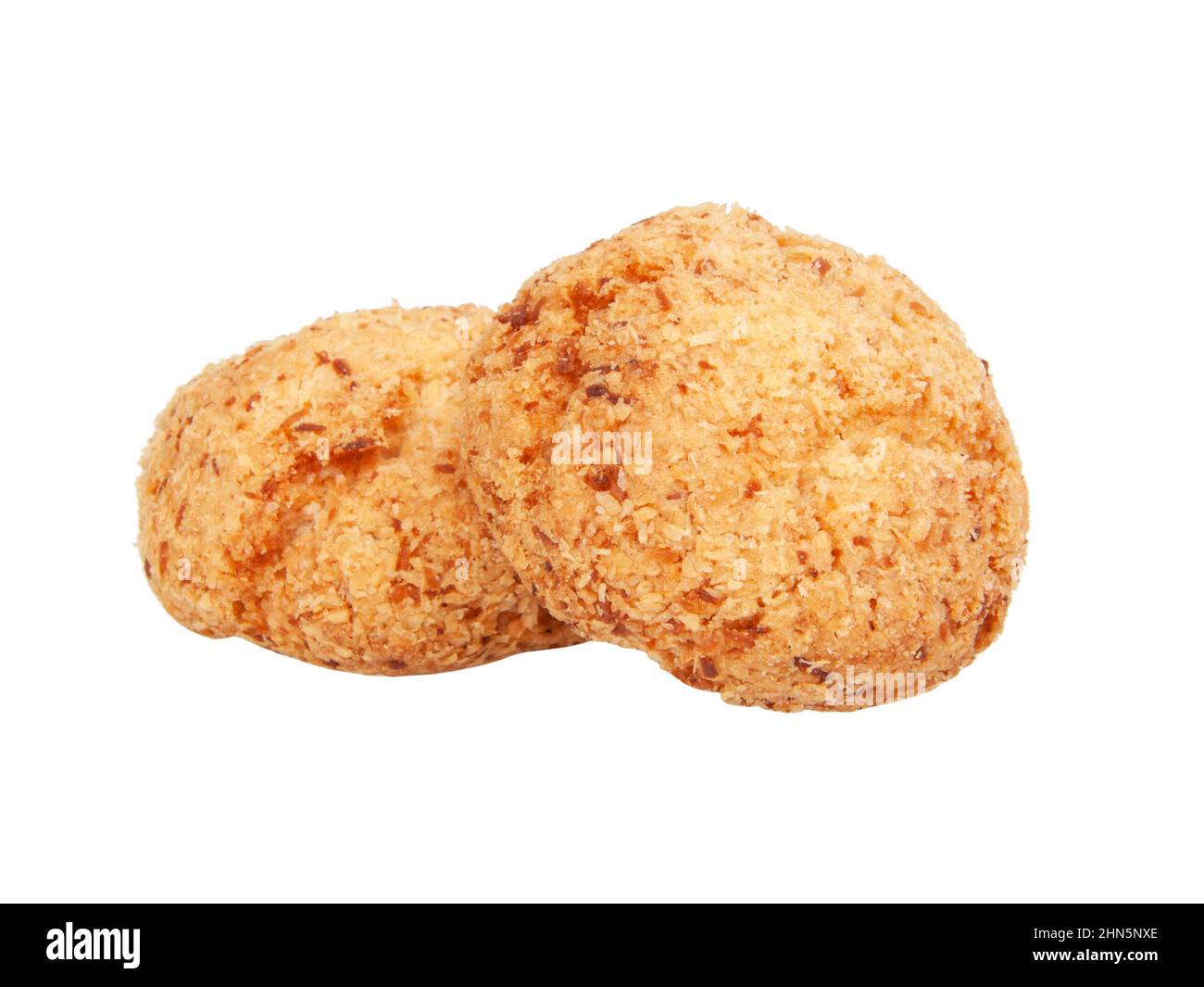 Coconut cookie organic isolated on the white background Stock Photo - Alamy