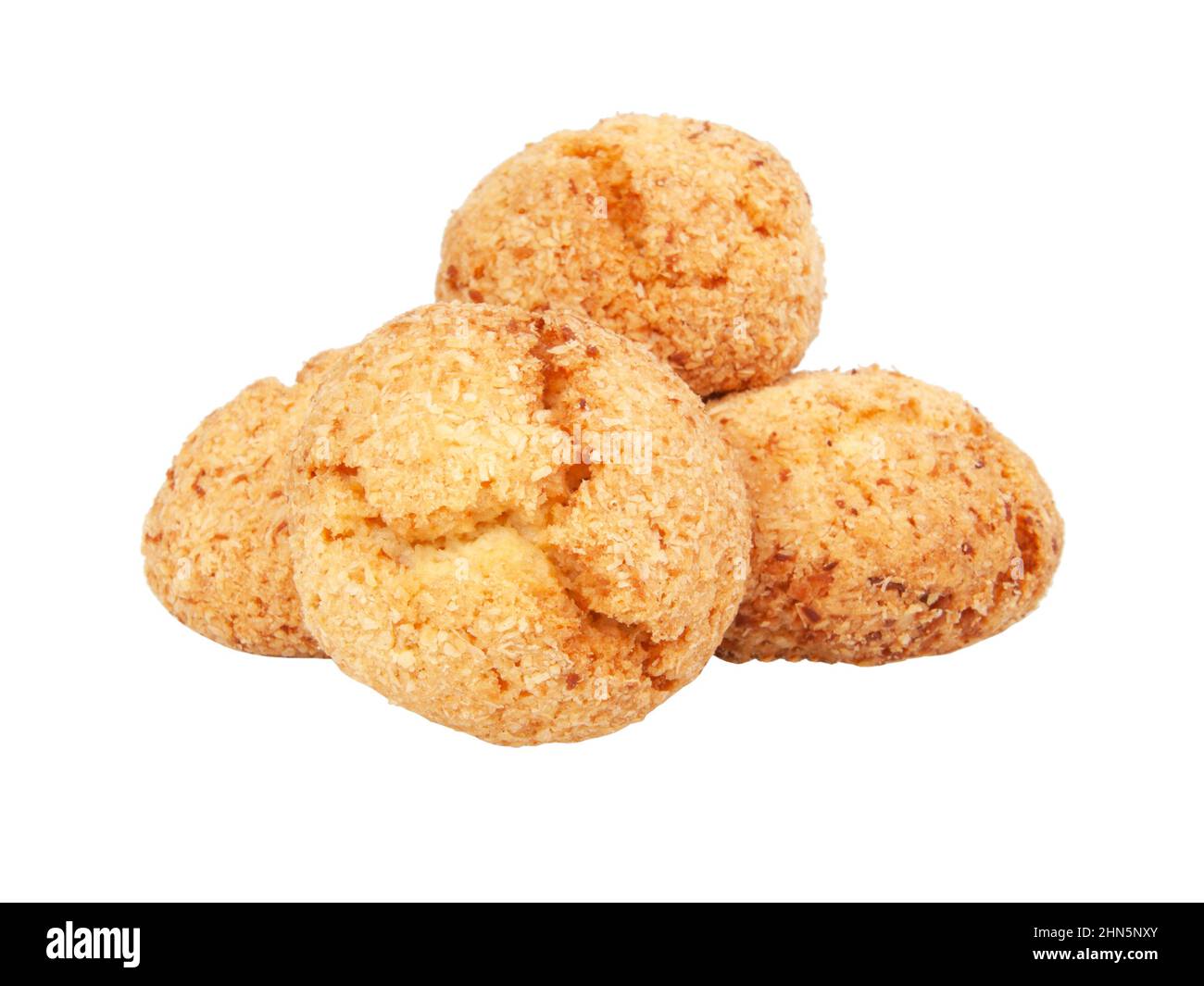 Coconut cookie organic isolated on the white background Stock Photo - Alamy