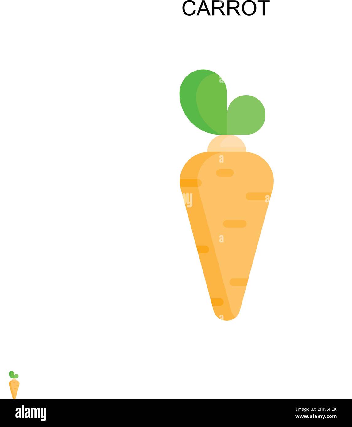 Carrot Simple vector icon. Illustration symbol design template for web ...