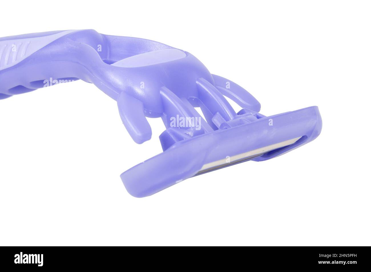Violet lady razor for shaving isolated on the white background Stock ...