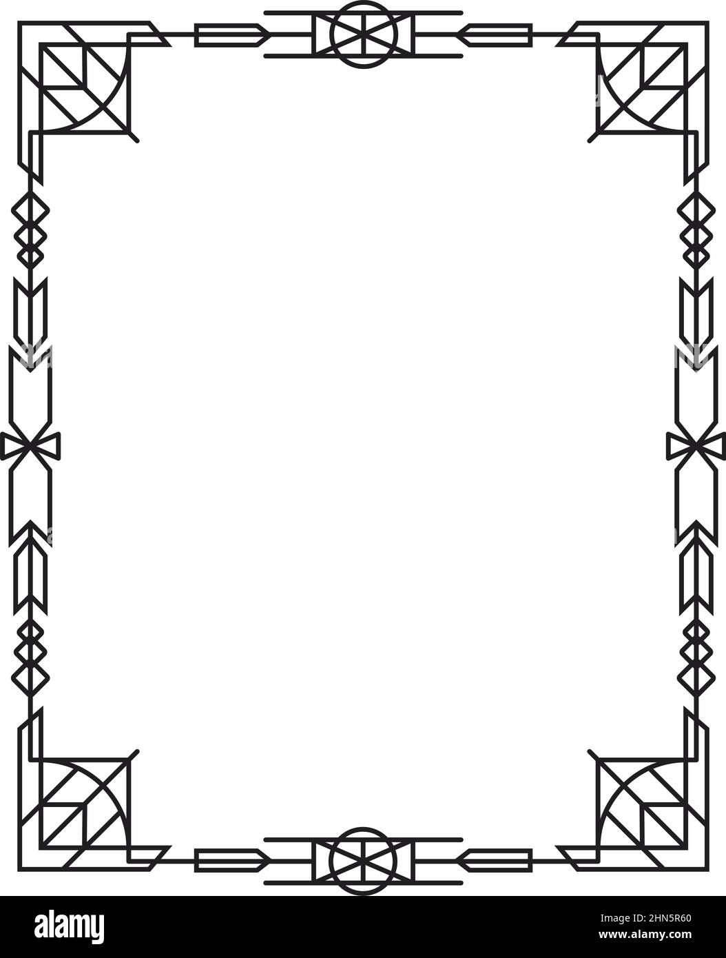 square frame art deco Stock Vector Image & Art - Alamy