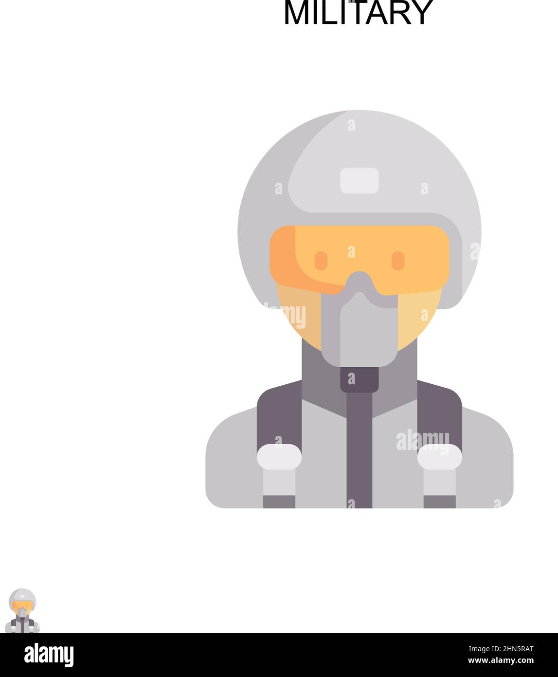 Military Simple vector icon. Illustration symbol design template for ...