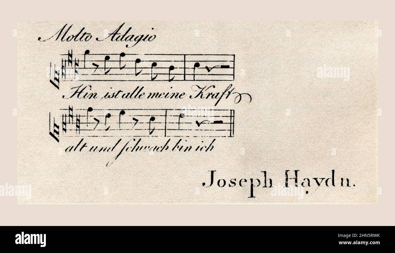 Joseph haydn hi-res stock photography and images - Alamy