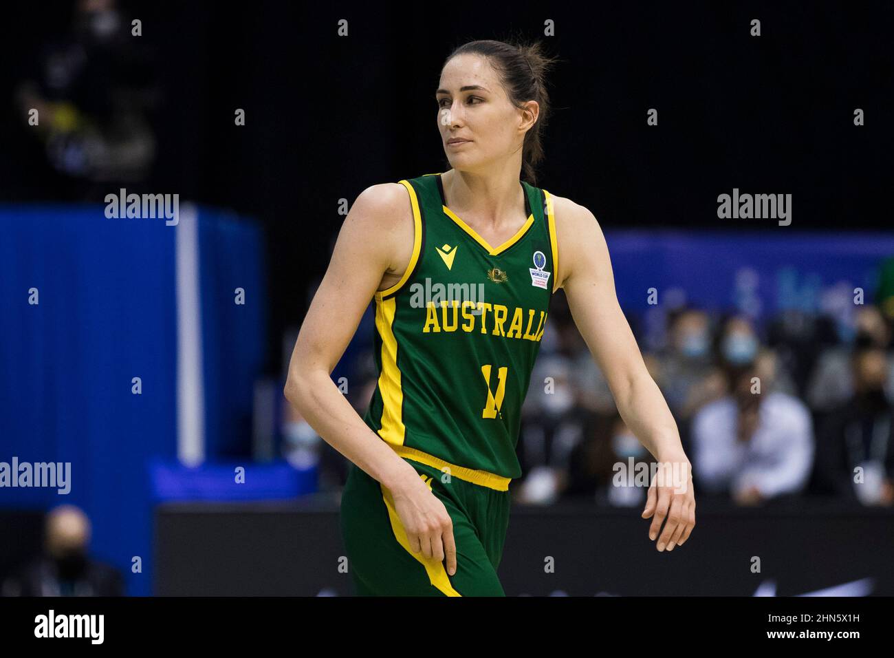 Belgrade, Serbia, 12th February 2022. Bec Allen of Australia reacts ...