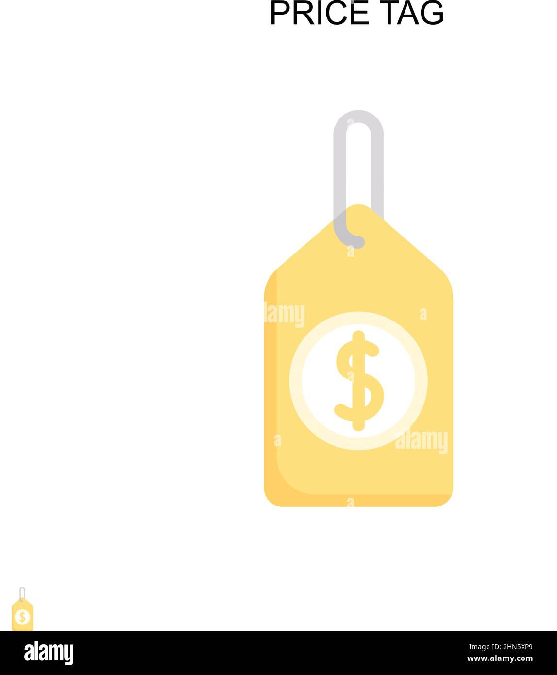 Price tag Simple vector icon. Illustration symbol design template for ...