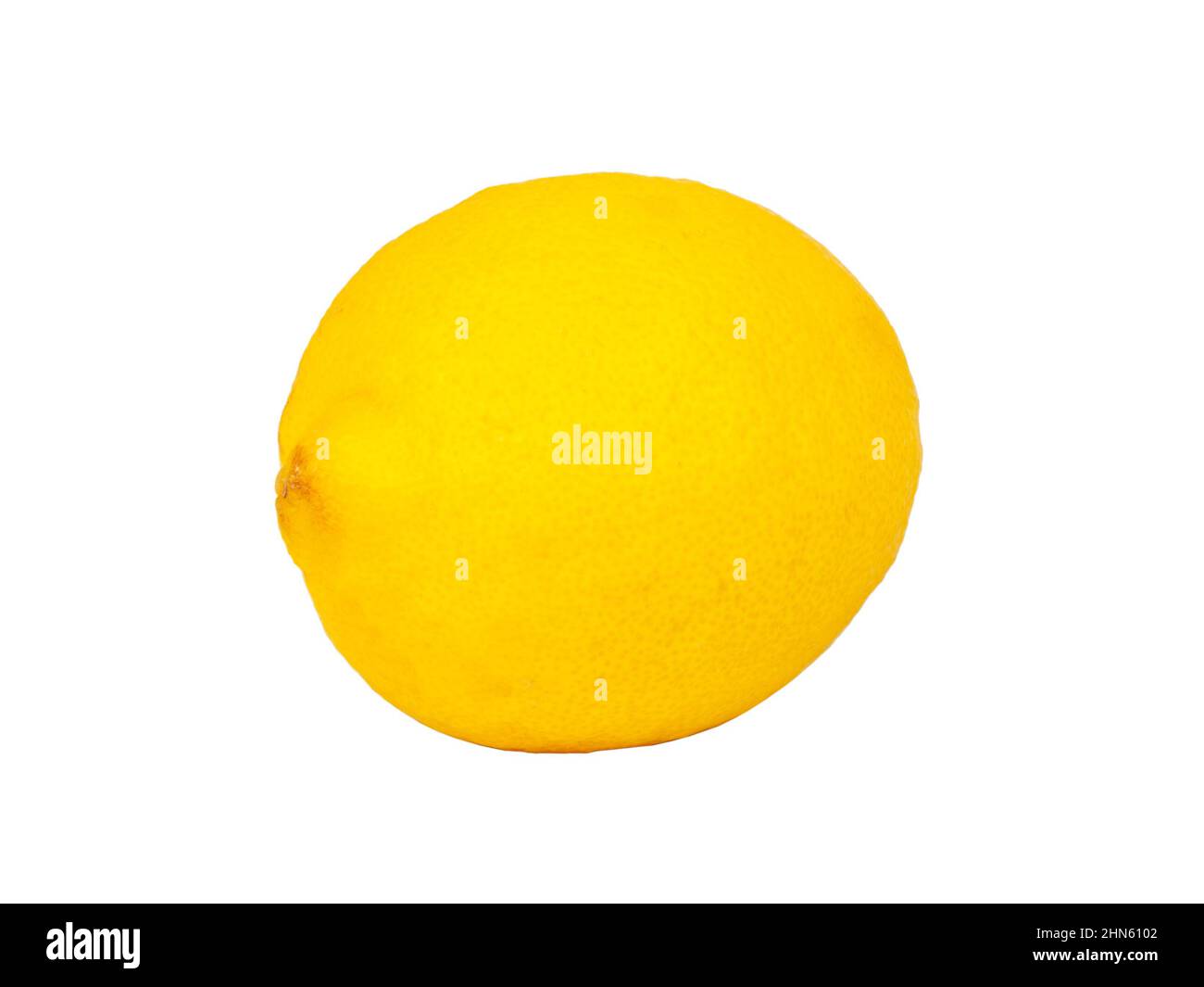 Yellow citrus lemon slice fruit isolated on the white Stock Photo - Alamy