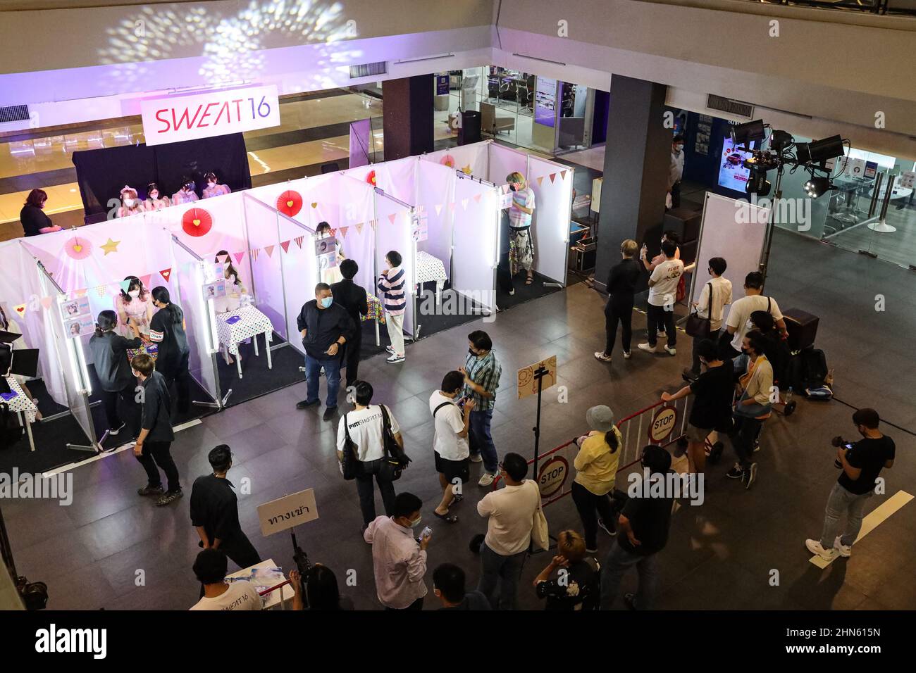 Bangkok, Thailand. 13th Feb, 2022. Girl group idol SWEAT16 Organize a ...