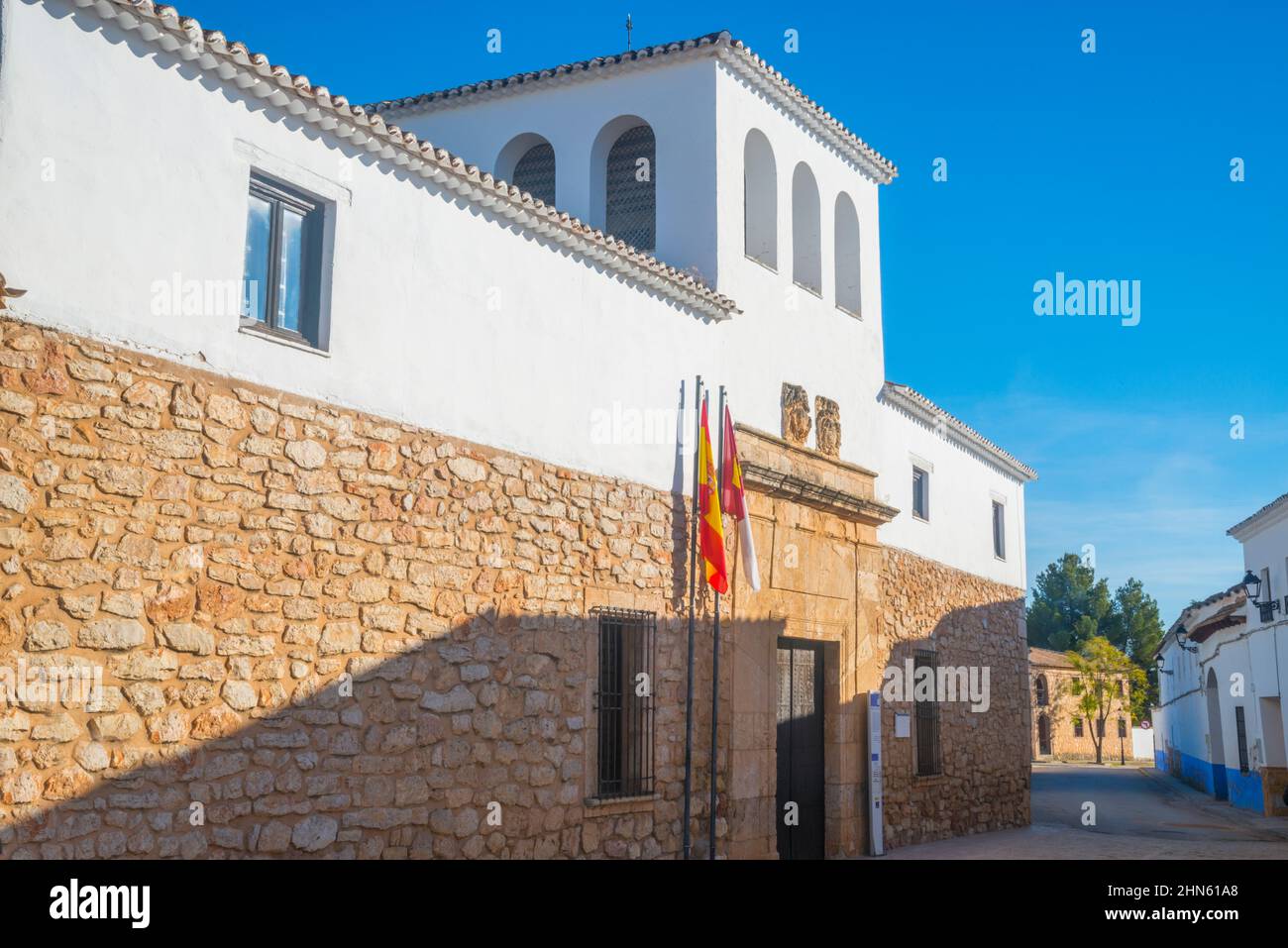 Facade of Dulcinea Museum. El Toboso, Toledo province, Castilla La ...