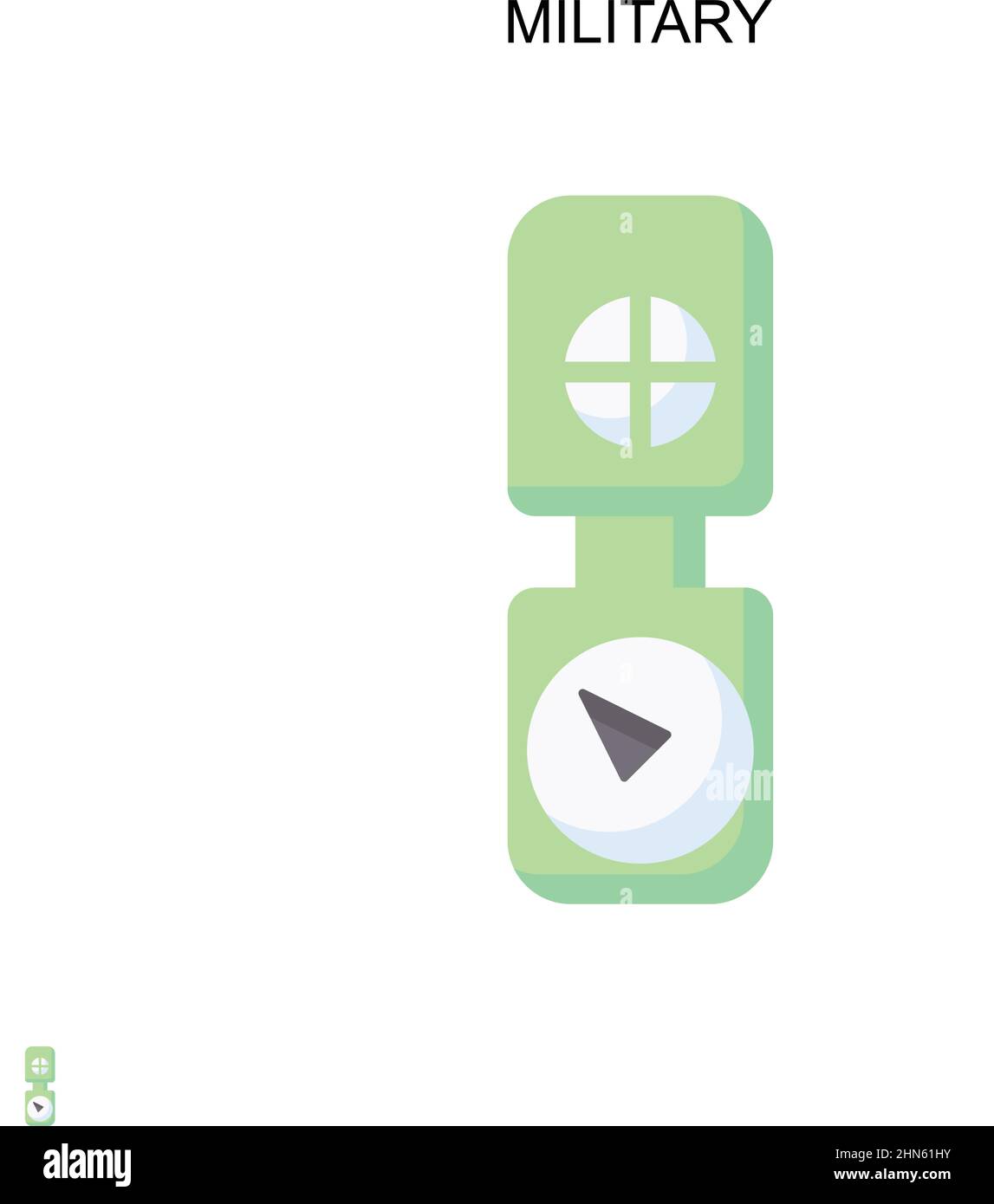 Military Simple vector icon. Illustration symbol design template for ...