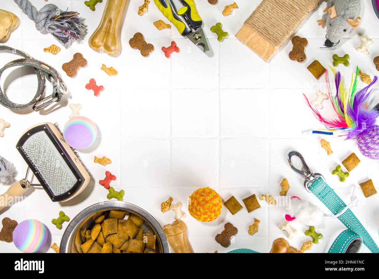 Pet food and accessories, various cat, dog, domestic animals food, toys ...