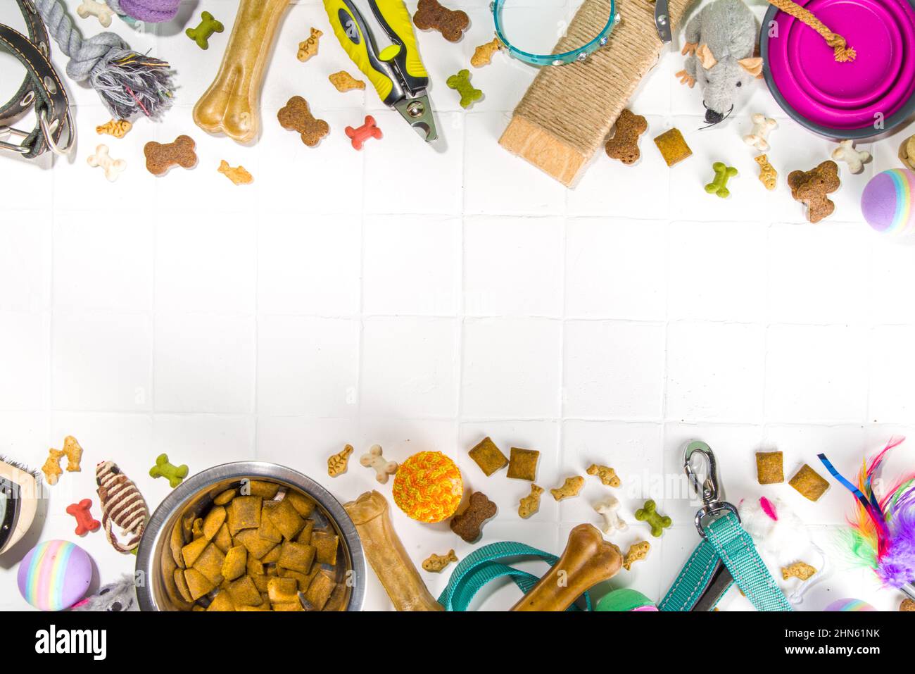 Pet food and accessories, various cat, dog, domestic animals food, toys ...