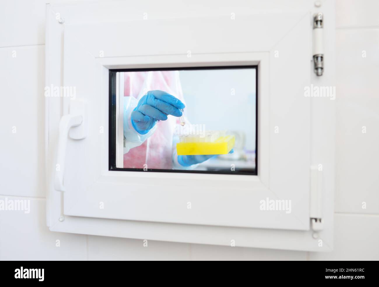 a scientist or employee of a scientific chemical and bacteriological ...