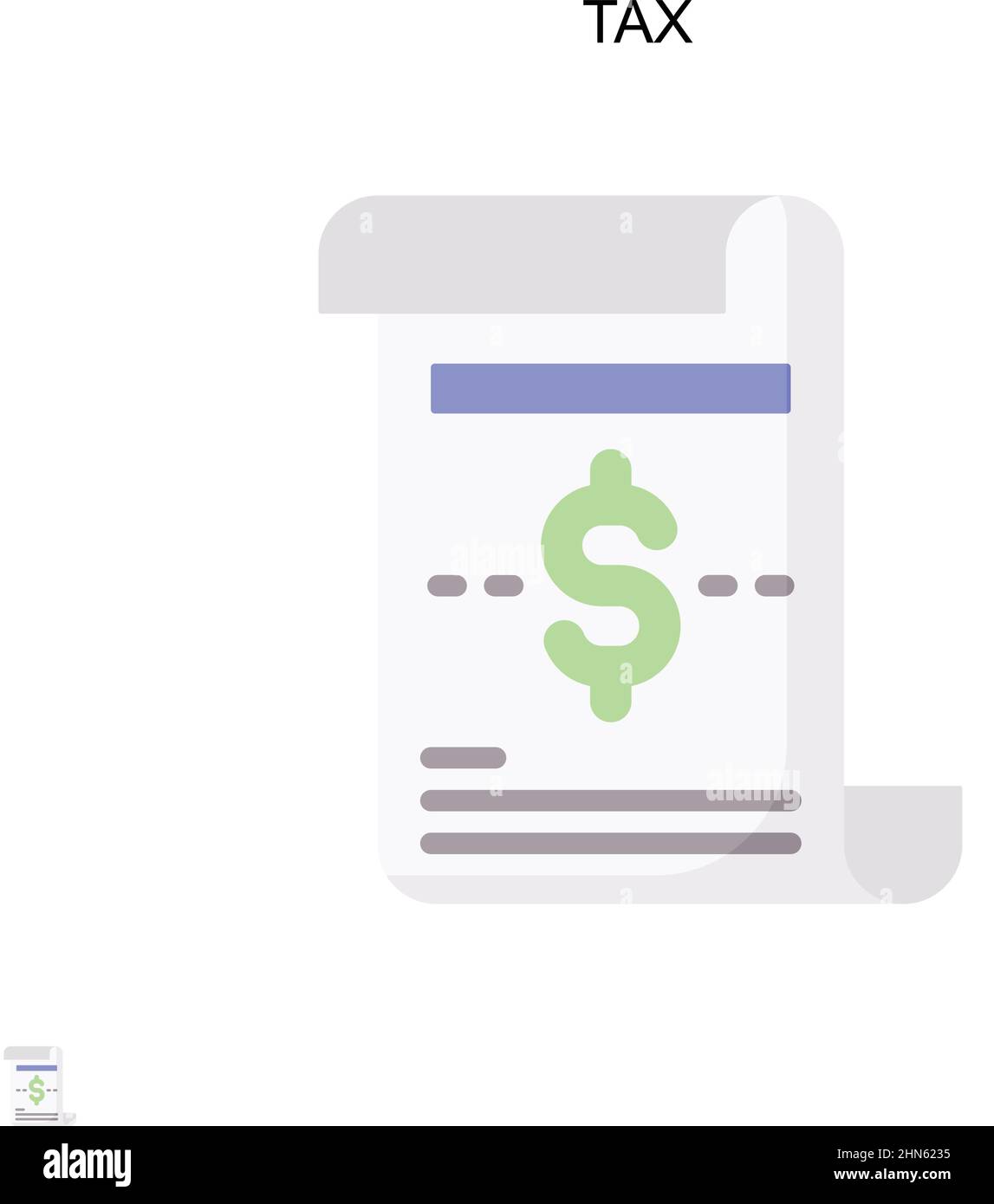 Tax Simple vector icon. Illustration symbol design template for web ...