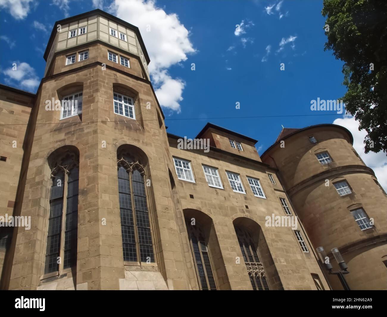 Big old castle in Stuttgart in Germany Stock Photo - Alamy