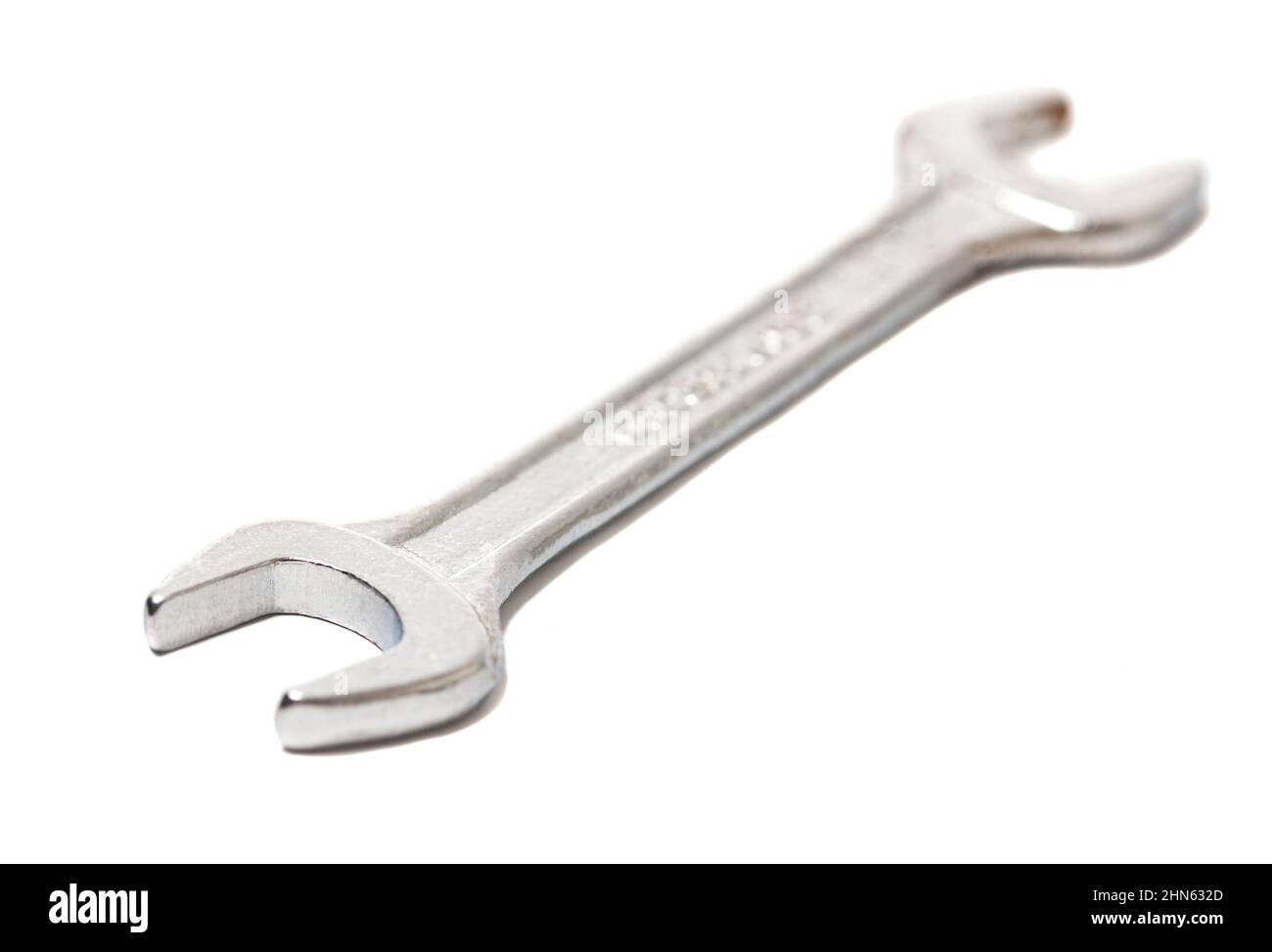 Wrench metal spanner isolated on white background Stock Photo - Alamy