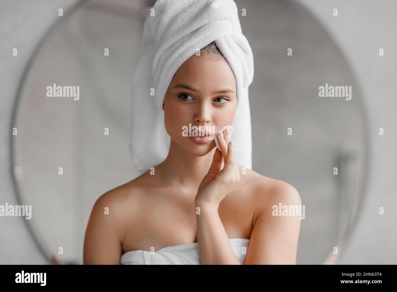 Lady after bath hi-res stock photography and images - Alamy